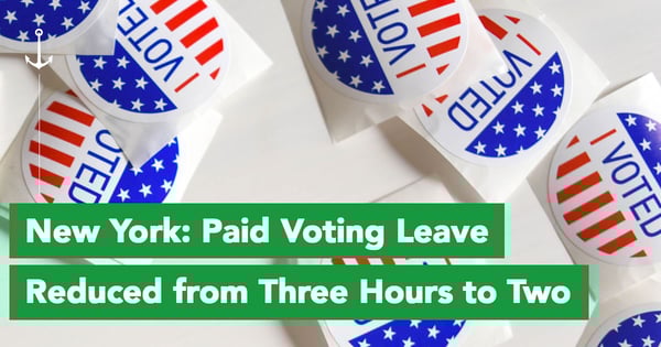 Paid Voting Leave Reduced from Three Hours to Two
