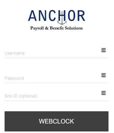 Anchor Payroll | Login